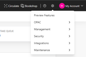 Reading Cloud - New management screen